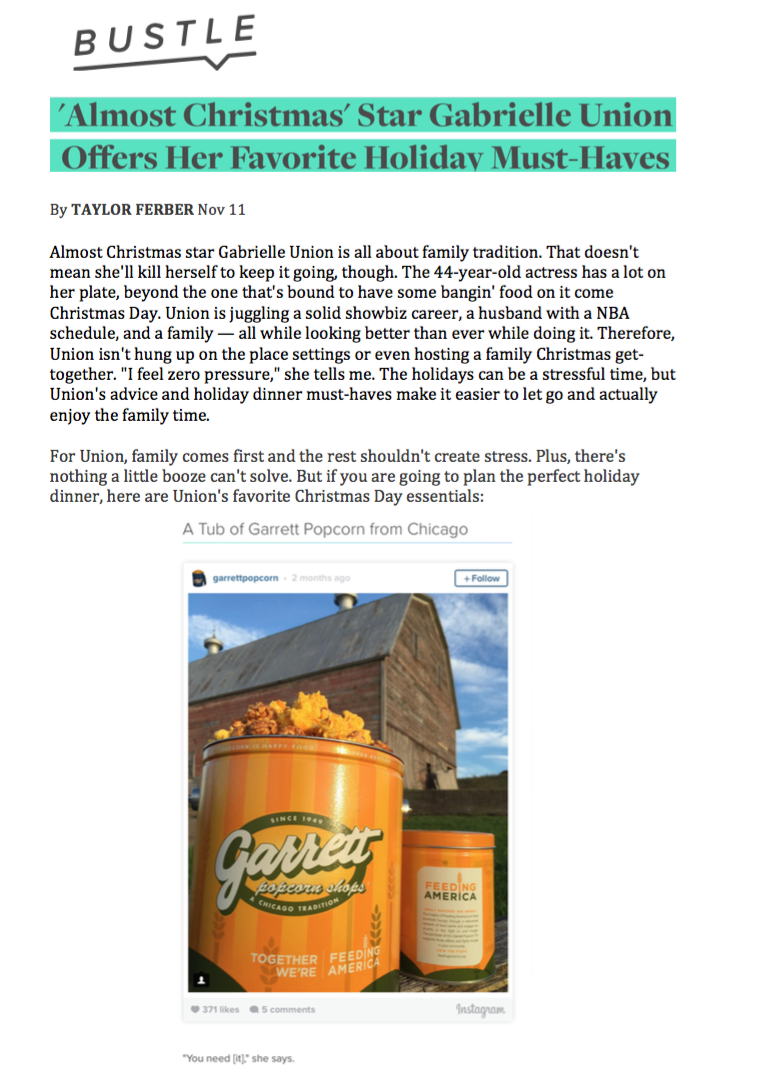 Garrett Popcorn Shops - Chicago Public Relations Firm | Molise PR
